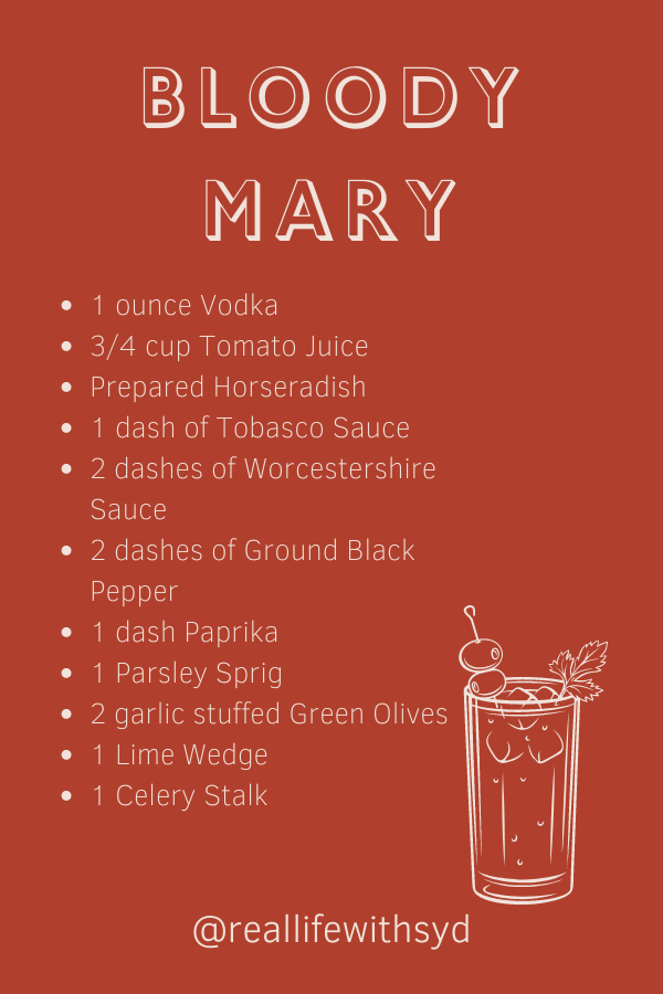 Delicious Bloody Mary Recipe - sydney domanski