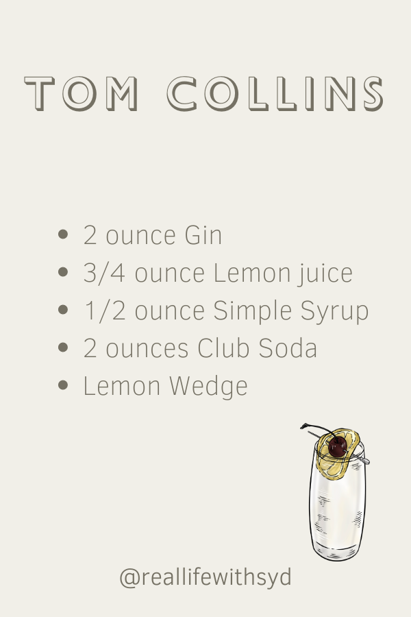 Tom Collins Recipe - sydney domanski